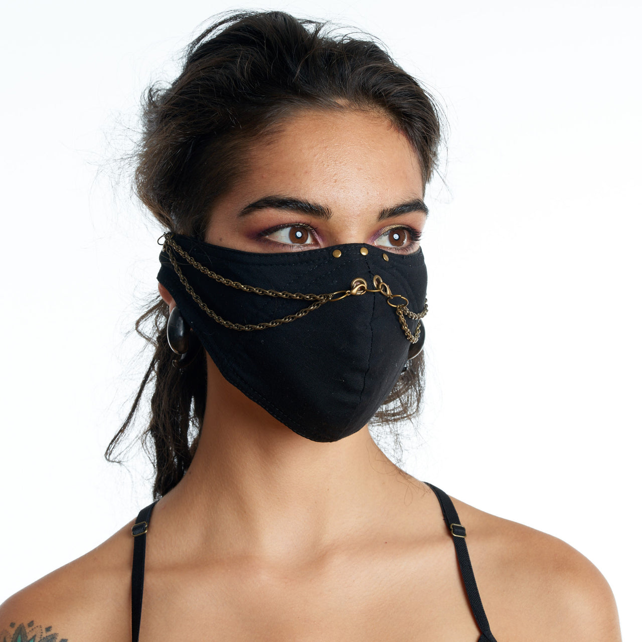 face mask, dust mask, post apocalyptic style, festival mask, burning ...