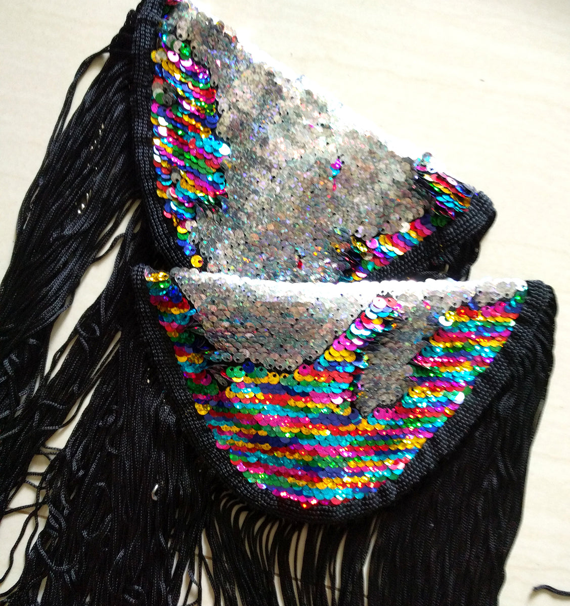 Sparkle Shoulder Pads, fringe shoulder pads, sequin shoulder pads ...